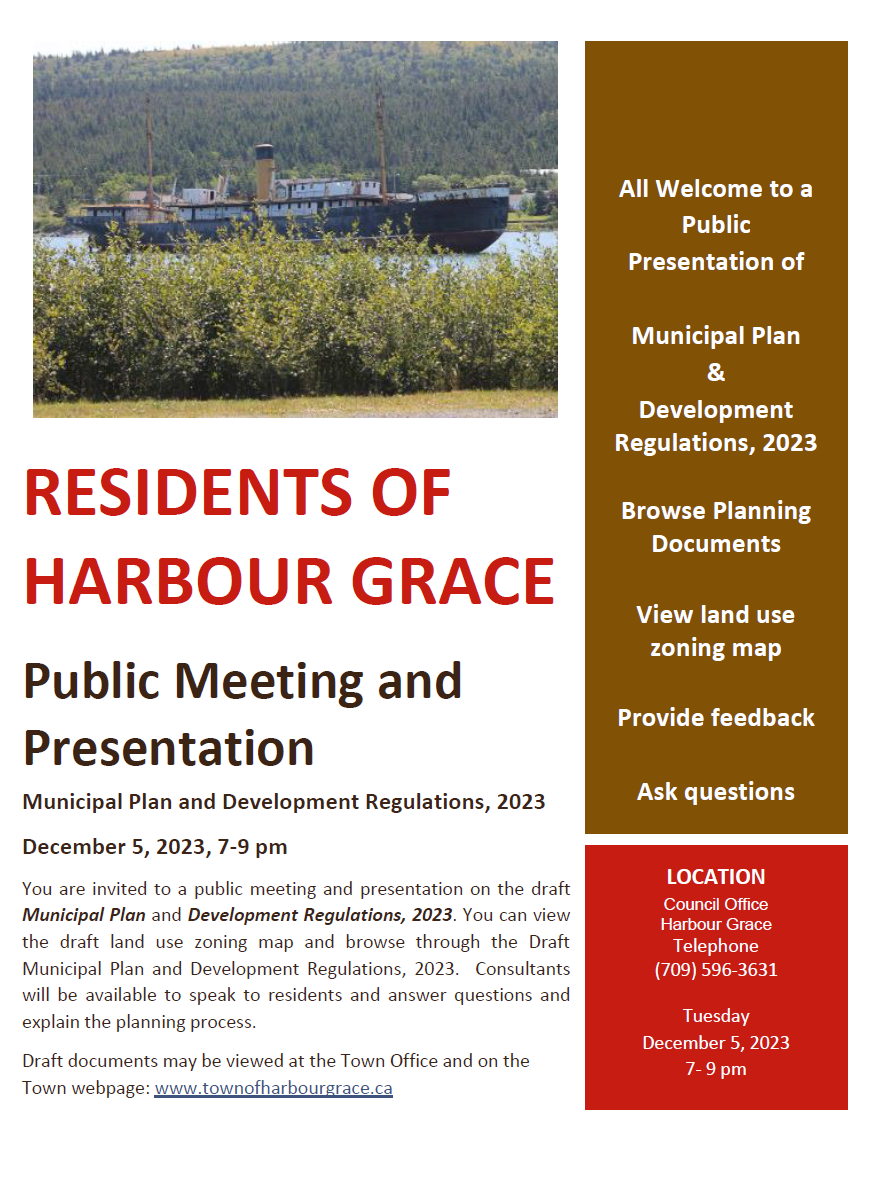 Public Meeting & Presentation: Municipal Plan & Development Regulations ...