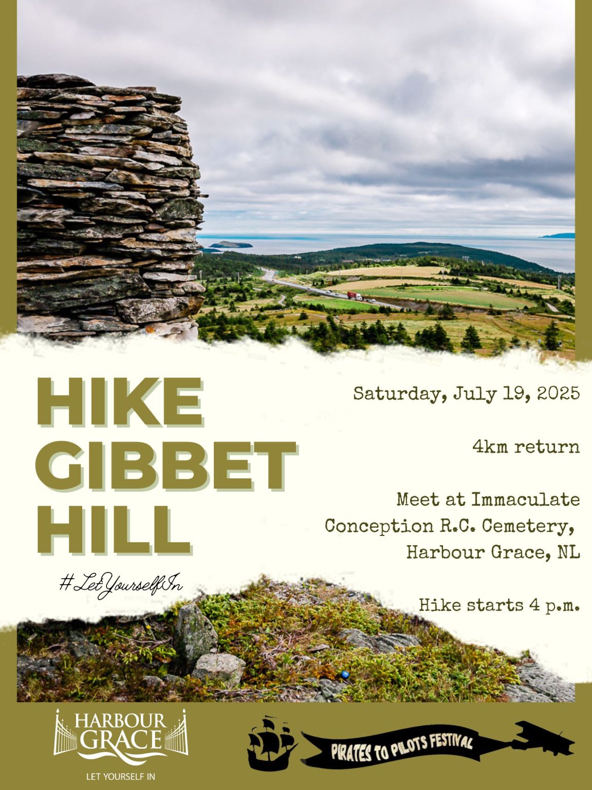 Pirates to Pilots Festival: Guided Hike to Gibbet Hill - Harbour Grace